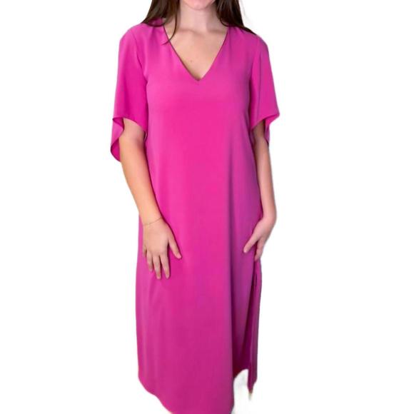 Anna Cate | Dresses | New Anna Cate Meredith Midi Dress In Fuschia Red ...